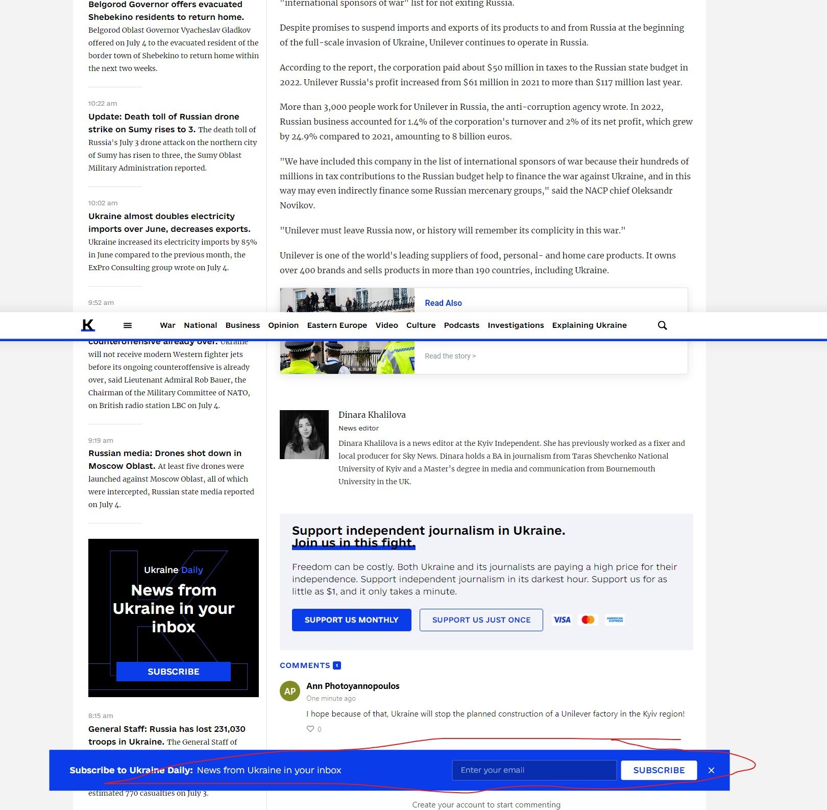 kyivindependent.com · Issue #155445 · AdguardTeam/AdguardFilters · GitHub