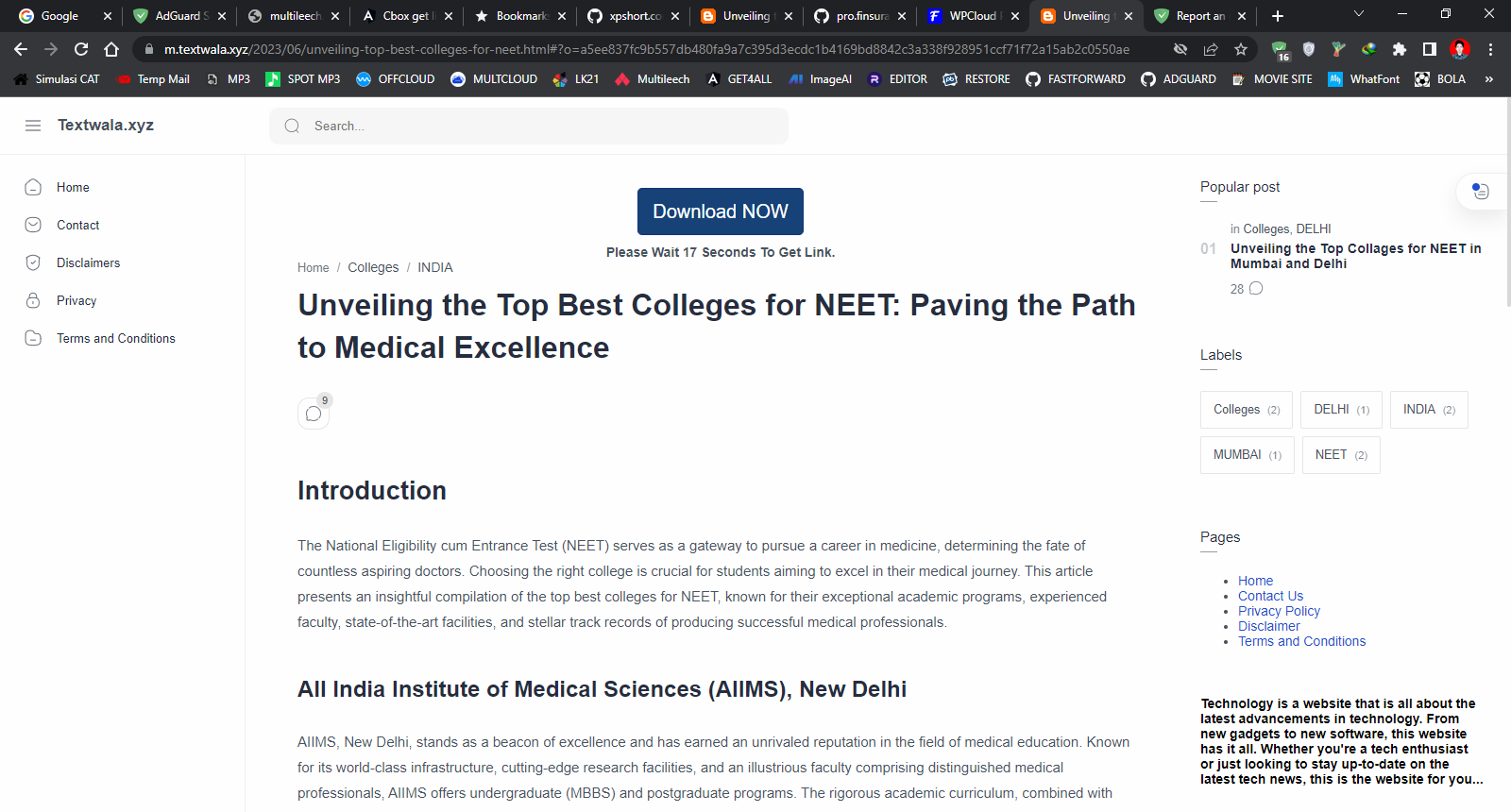 xpshort.com · Issue #156631 · AdguardTeam/AdguardFilters · GitHub